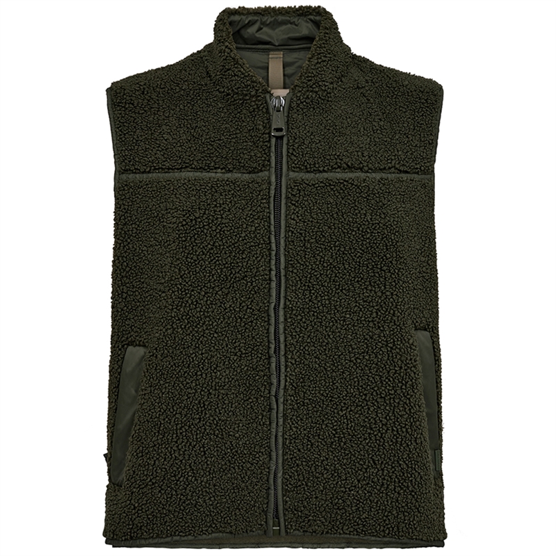 Mos Mosh Rowe Teddy Vest - Forest Night | Coast