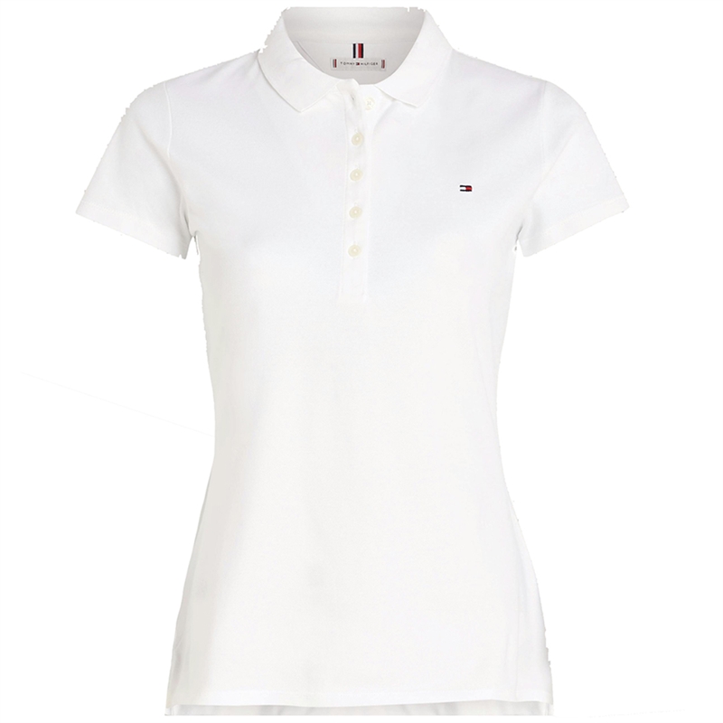 Tommy Hilfiger Heritage Slim Polo T Shirt White Coast